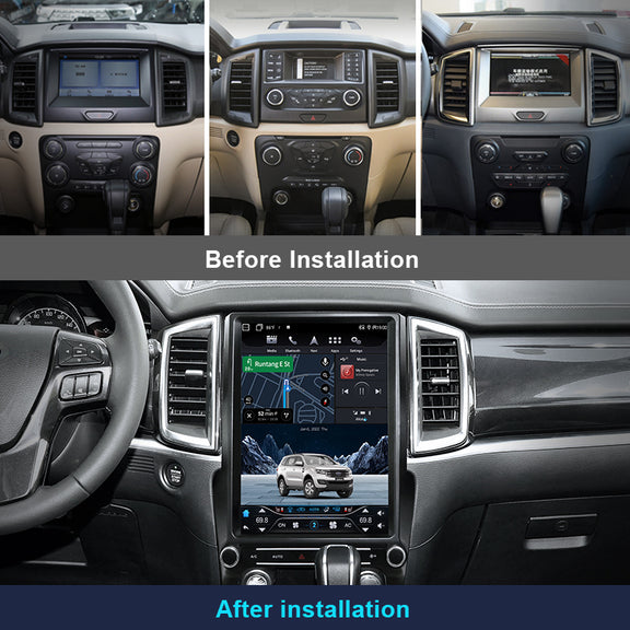 Ford Ranger & Everest Head Unit 12.1 Screen Radio Infotainment Upgrade ...